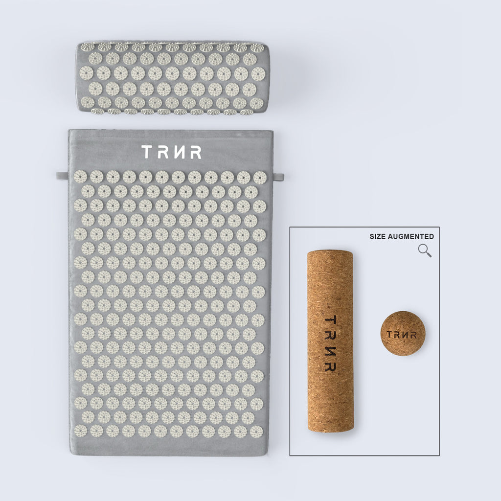 Buy Acupressure Mat and Pillow + Cork Massage Tools | TRNR