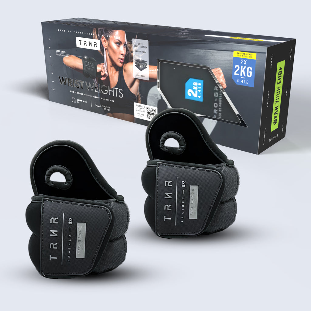 TRNR Wrist Weights 2x 2kg | Sculpt Your Legs